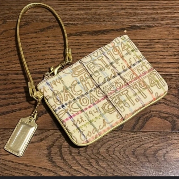 Coach | Bags | Coach Leather Wristlet 6 X 4 Coach Est 941 | Poshmark